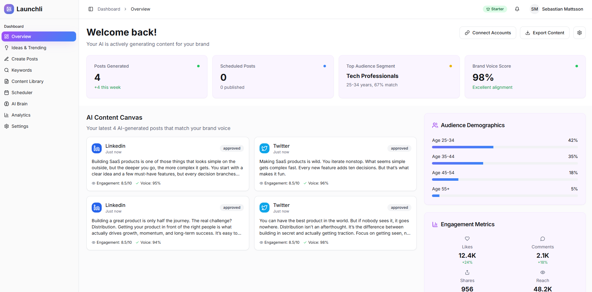 Launchli – Distribute Your Product Everywhere with AI